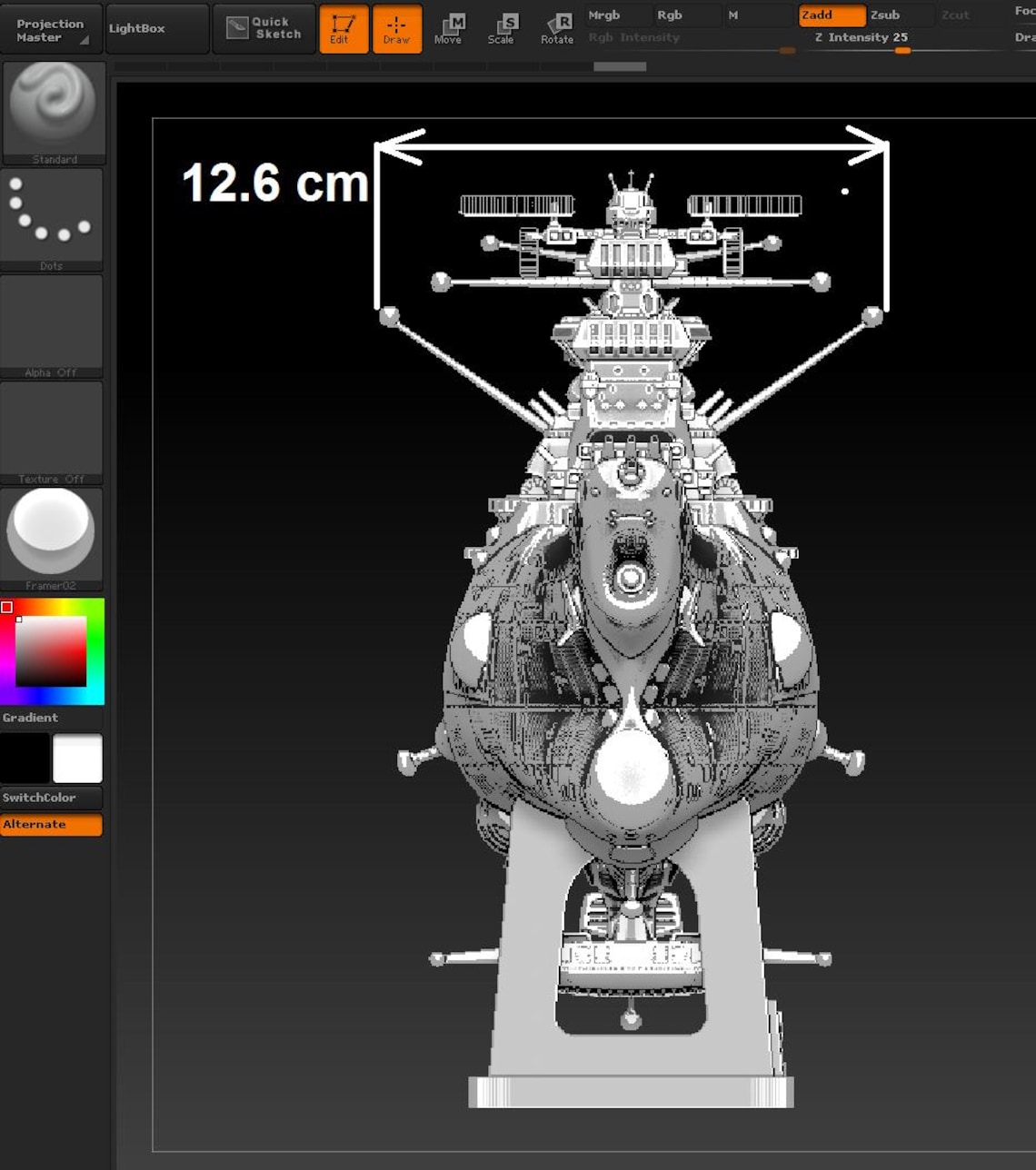 Starblazers Argo Spaceship 3d Model - Etsy