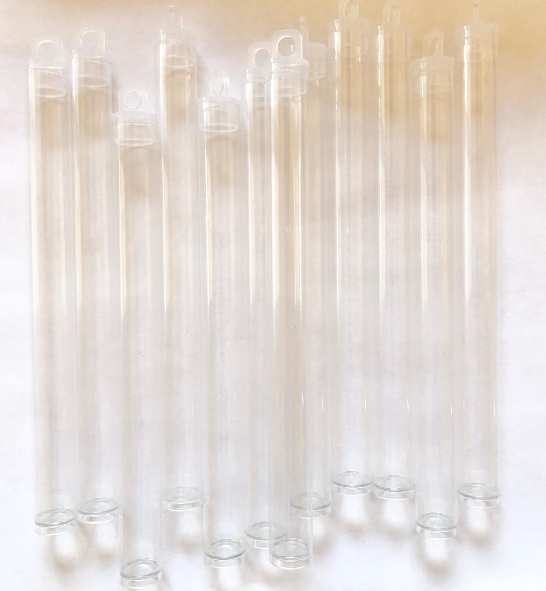 Clear Plastic Storage Tubes With Hang Hole, 6" X 9/16" - Etsy