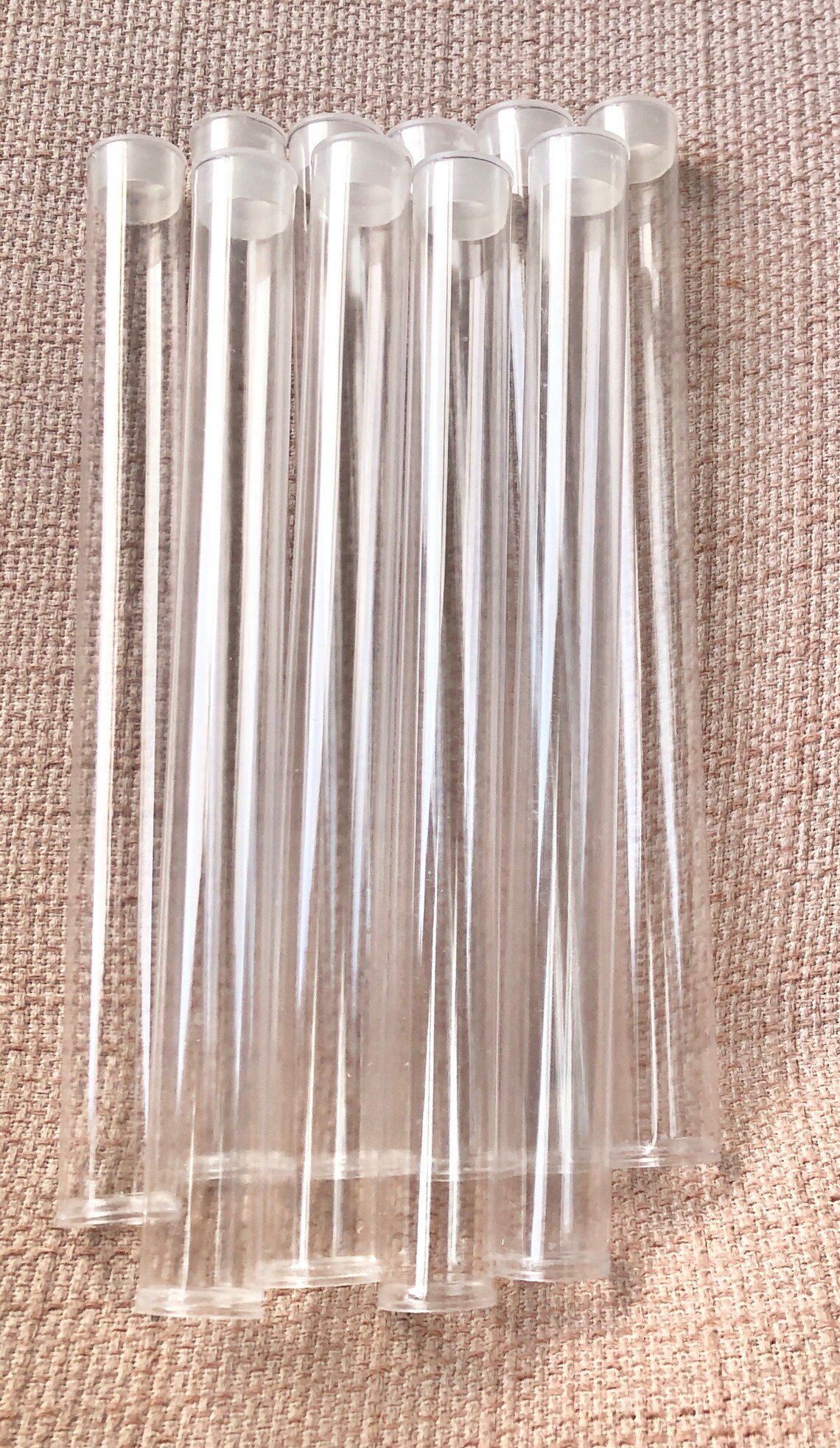 6" Clear Plastic Storage Tubes, Set of 10 - Etsy