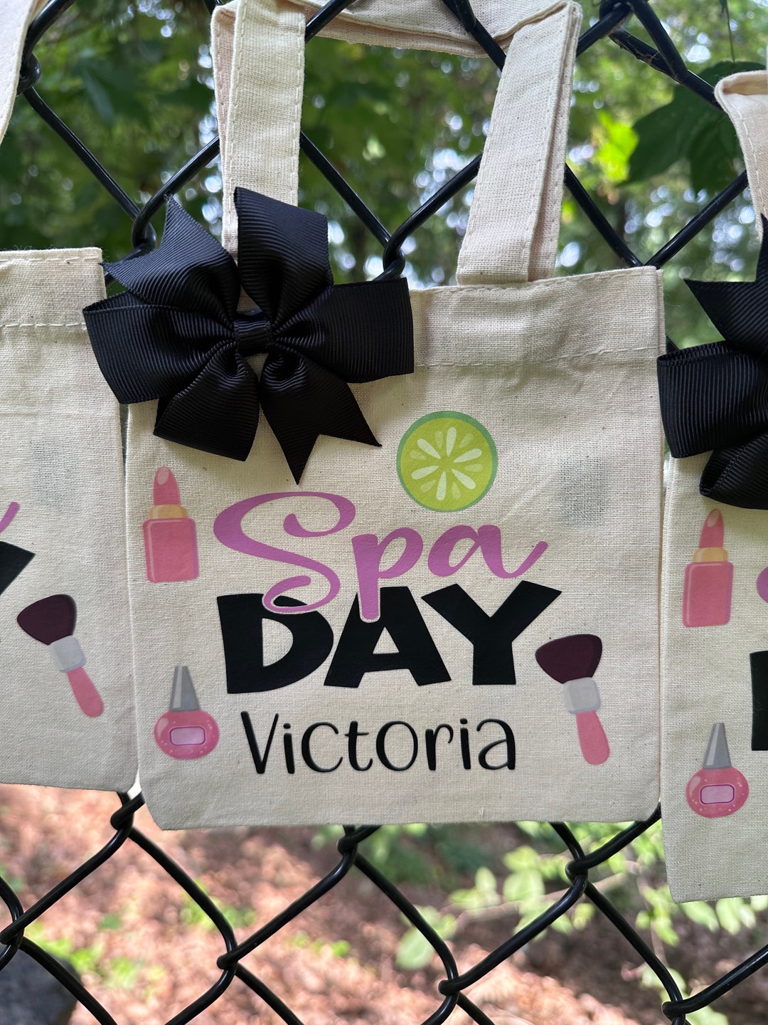 Spa Party Favor Bags With Nail Kit /kids Spa Party Favors/ Spa Birthday ...