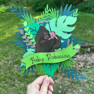 Baby Tarzan Cake Topper, Tarzan Baby Shower Cake Topper, Jungle Baby ...