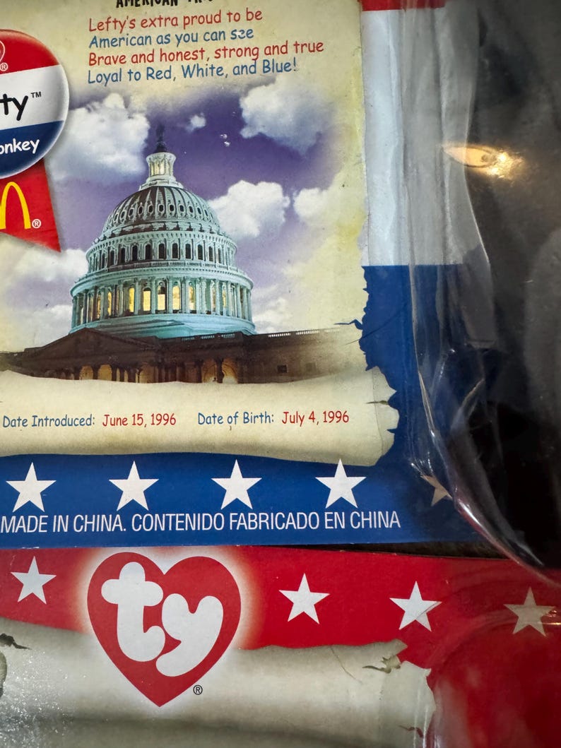 Vintage 1996 TY American Trio Set - Etsy