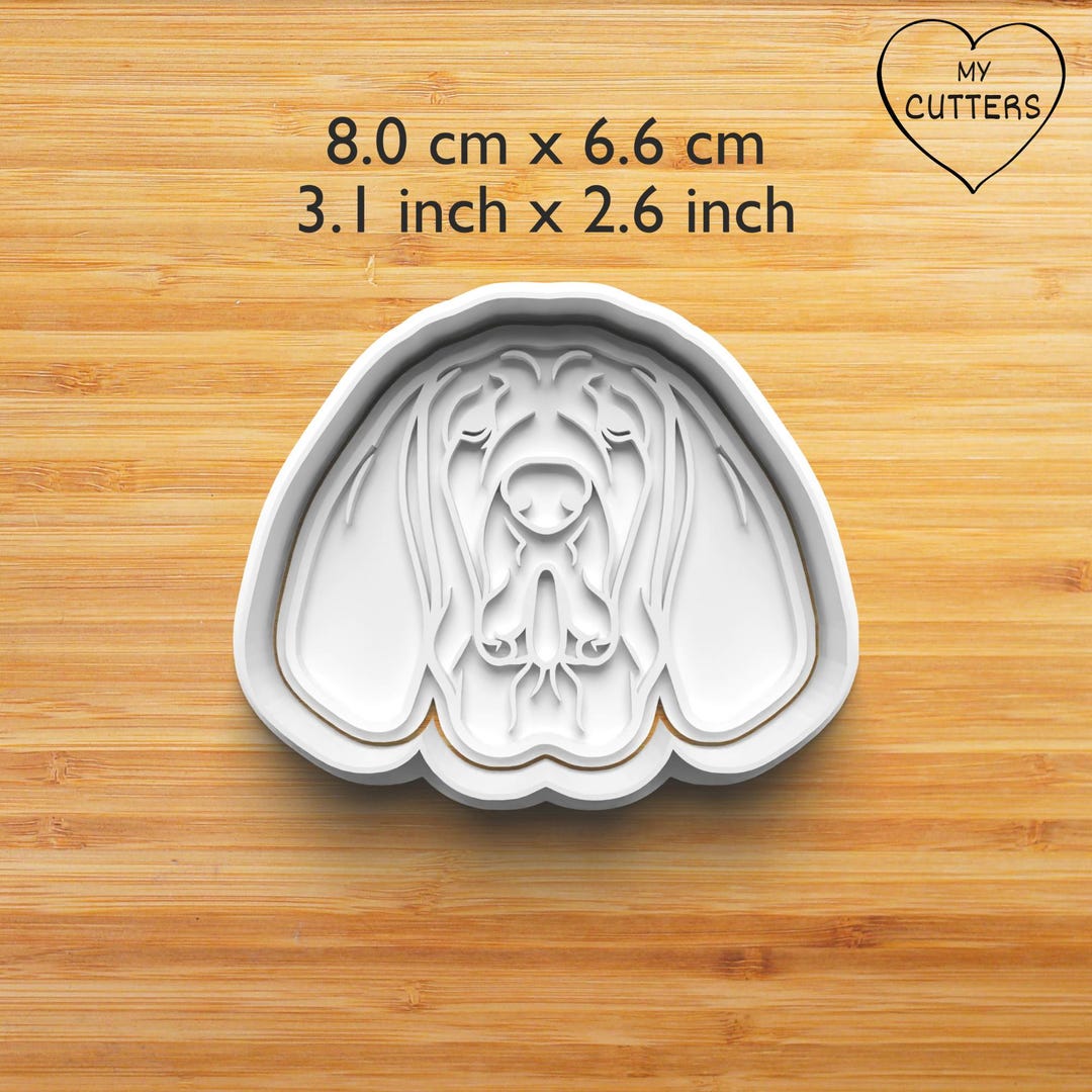 Bloodhound Cookie Cutter With Stamp - Etsy