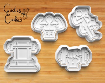 Gym Pose 101 Cookie Cutter Set - Etsy