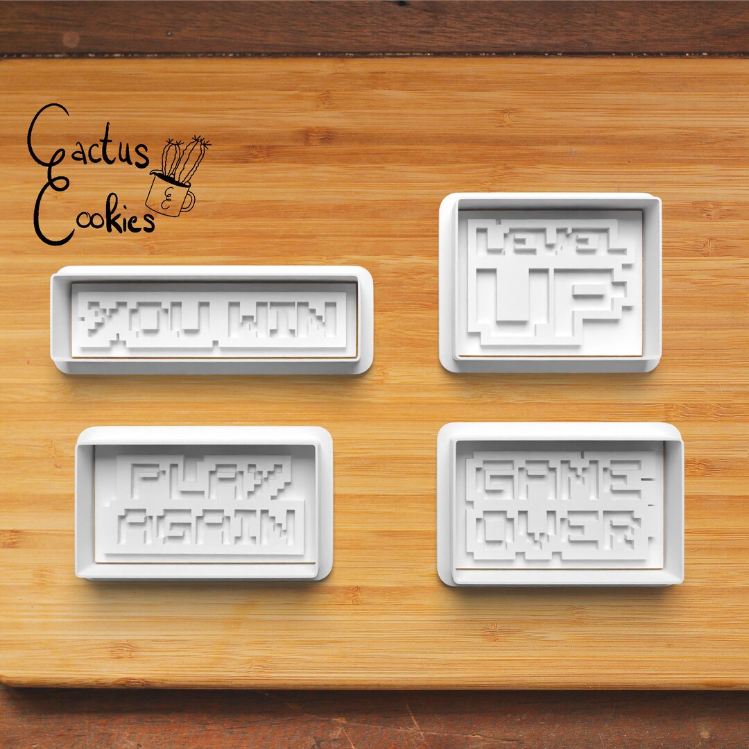 Retro Gaming Cookie Cutter With Stamp - Etsy
