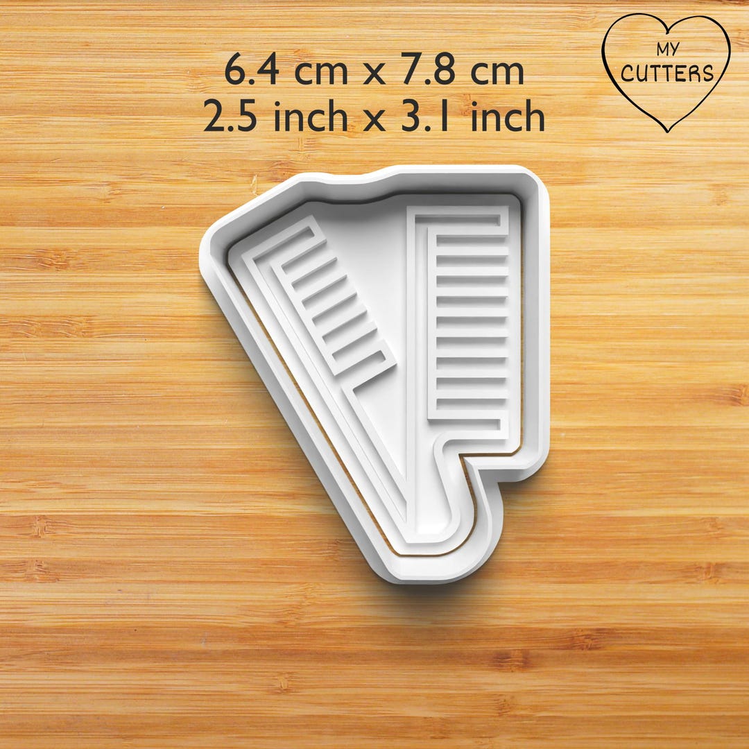 Comb Cookie Cutter With Stamp - Etsy