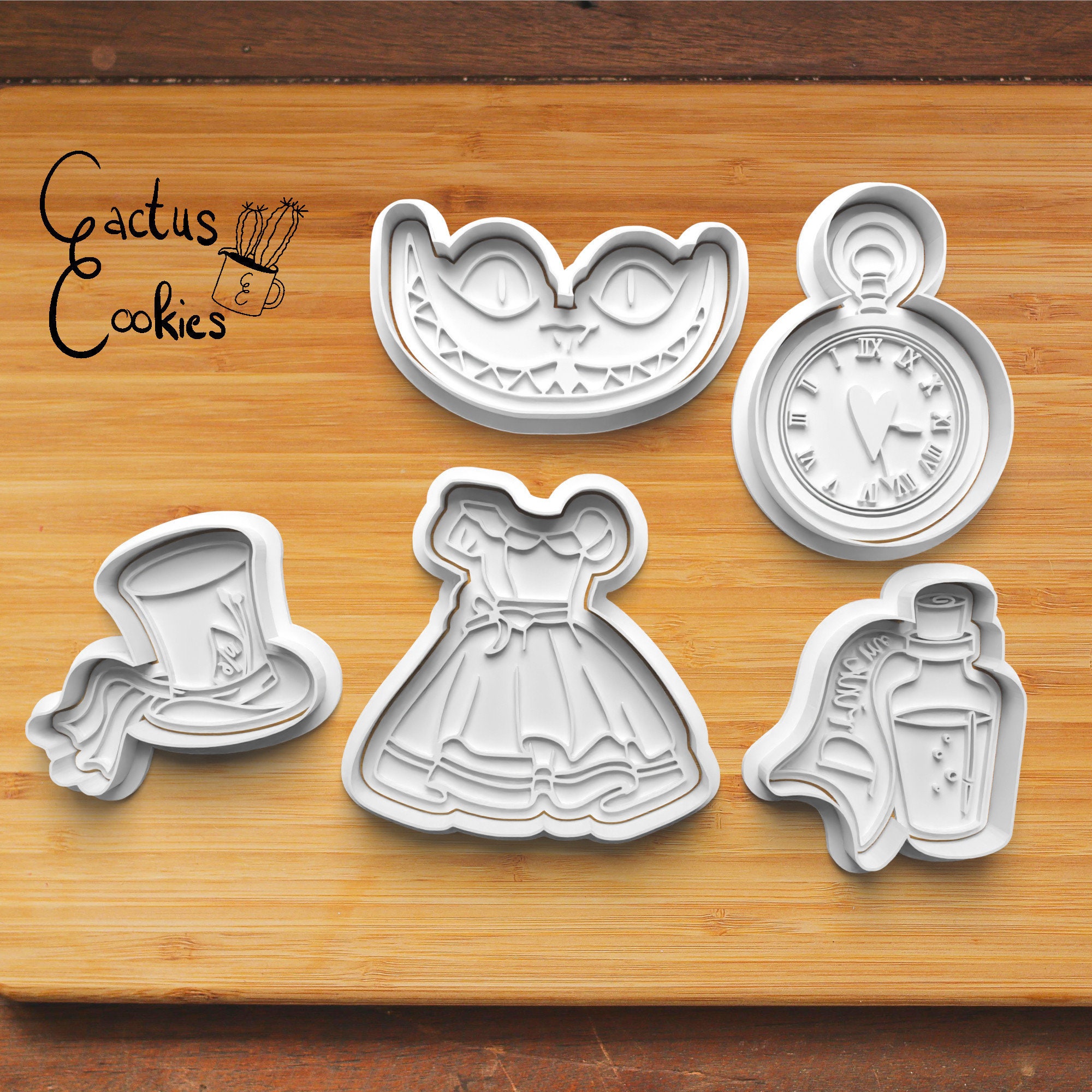 Alice In Wonderland Cookie Cutters
