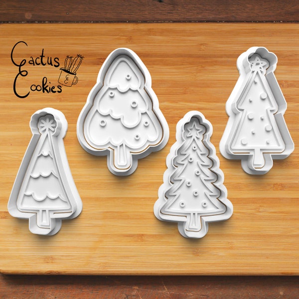 Tree Cookie Cutter Set - Etsy