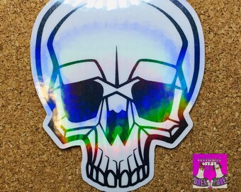 Skull Sticker Prism Stickers - Etsy