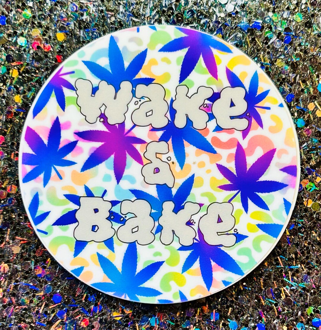 420 Friendly Weed Leaf Sticker – Chill Vinyl Decal for Stoners, Laptops ...