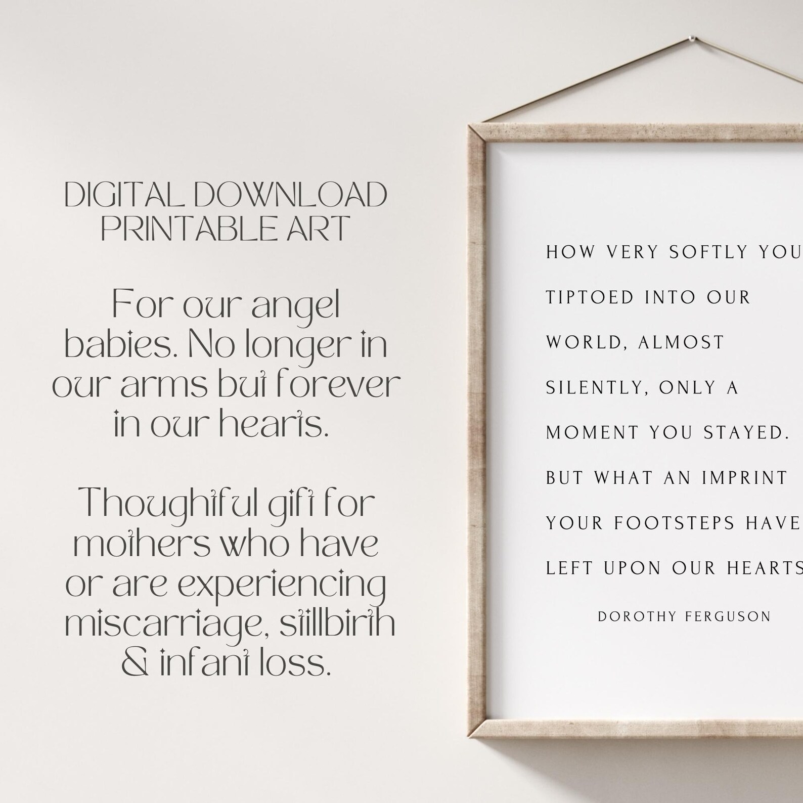 Miscarriage Quote Digital Download Printable Baby Loss Sympathy ...