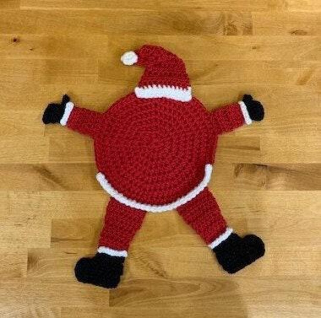 Festive Santa Pot Holder - Etsy