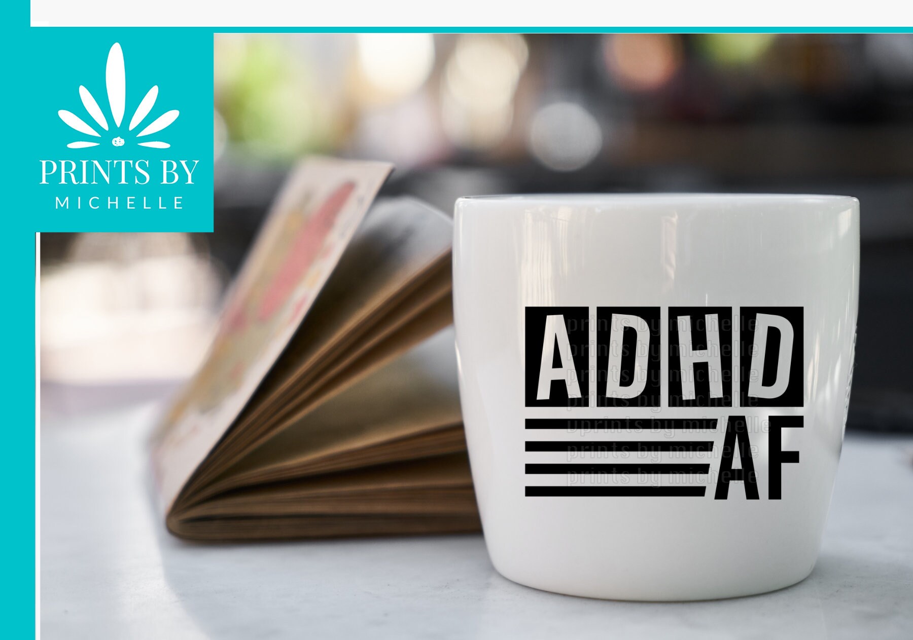 ADHD AF - Celebrate Neurodivergent SVG Digital File, Digital File ...