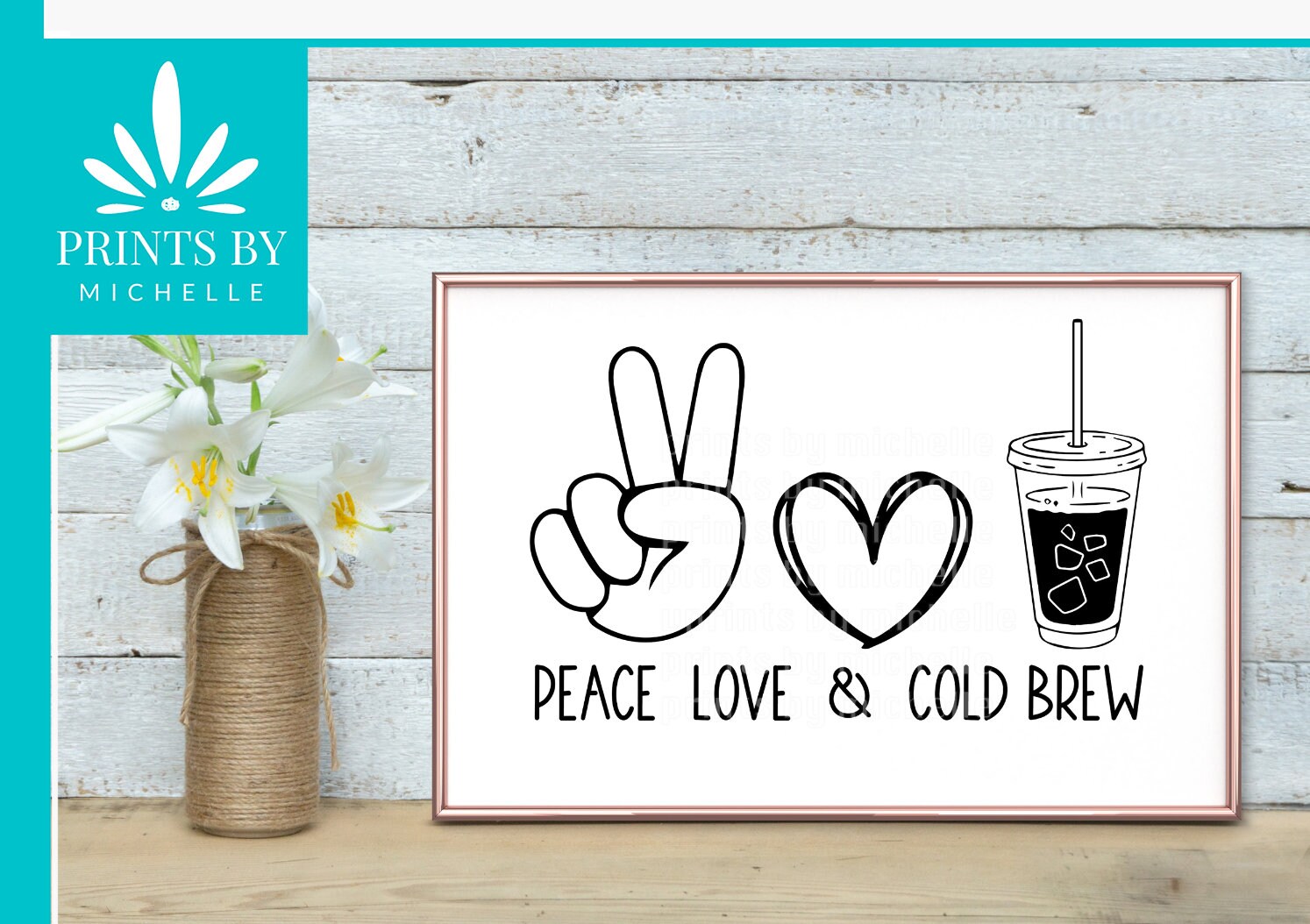 6 Iced Coffee SVG Bundle Digital File, Coffee Lover, Cold Brew SVG, SGV ...