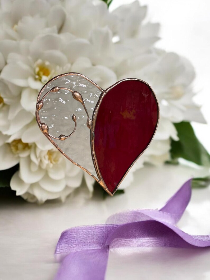Stained Glass Hearts, Decorative Hearts, Love, Gift, Sun Catcher - Etsy