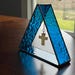 Stained Glass Triangle Prisms Sun Catchers With Charms - Etsy