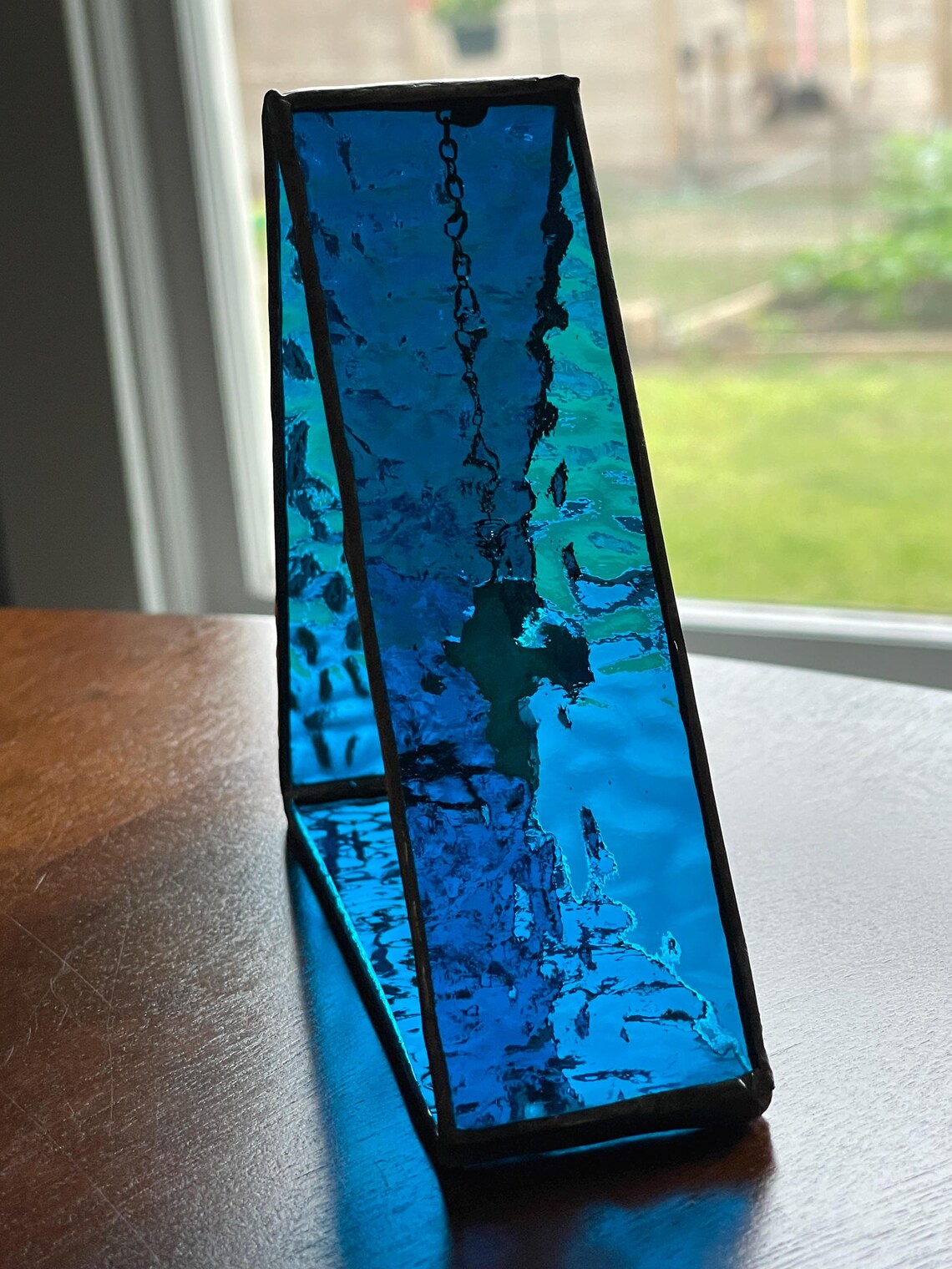 Stained Glass Triangle Prisms Sun Catchers With Charms - Etsy