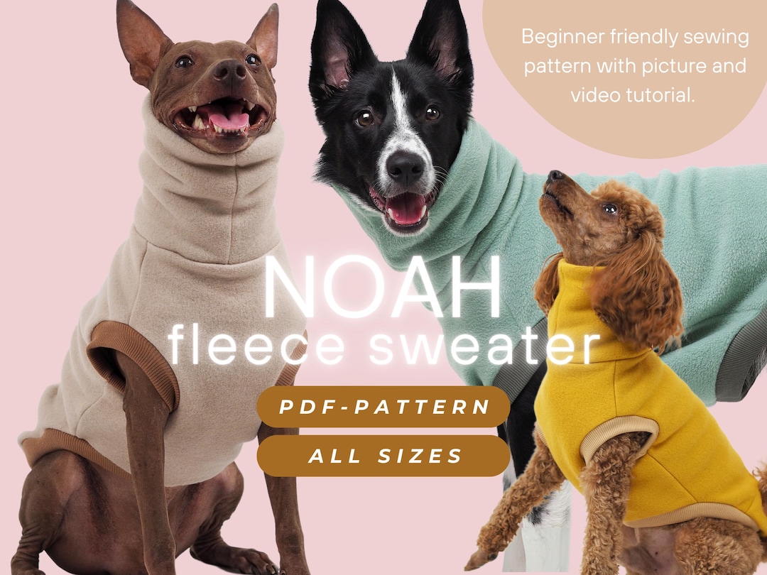 DOWNLOAD SEWING PATTERN / Noah-sweater for Your Dog, Pdf Sewing Pattern ...