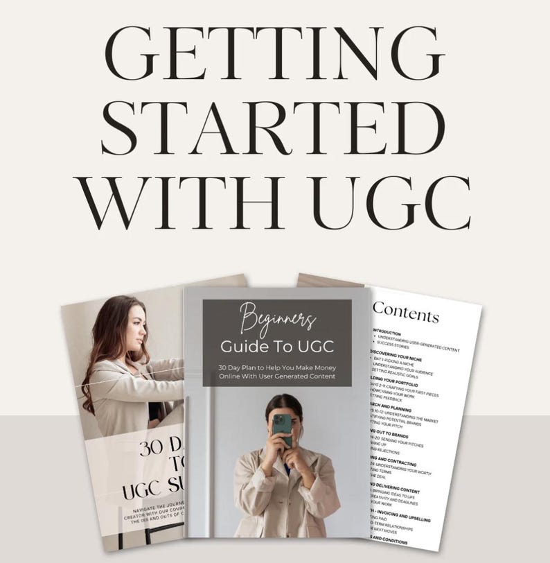 Beginners Guide to UGC - Etsy