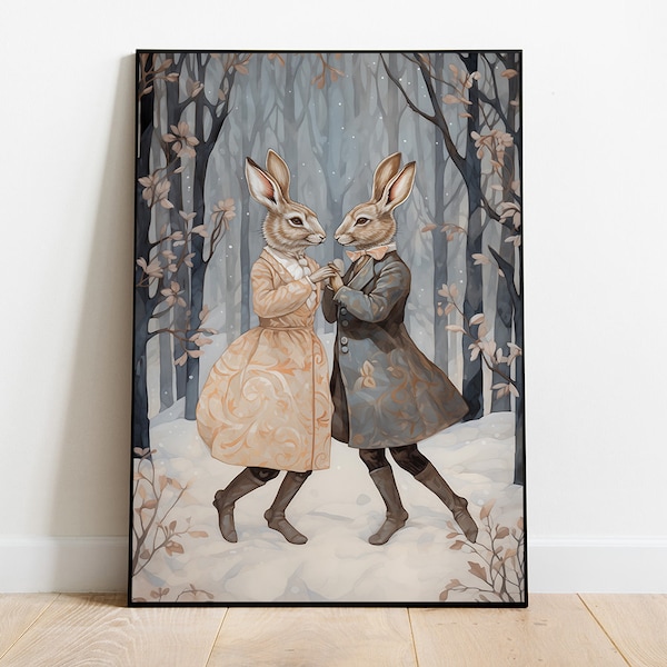 Rabbit Print - Etsy