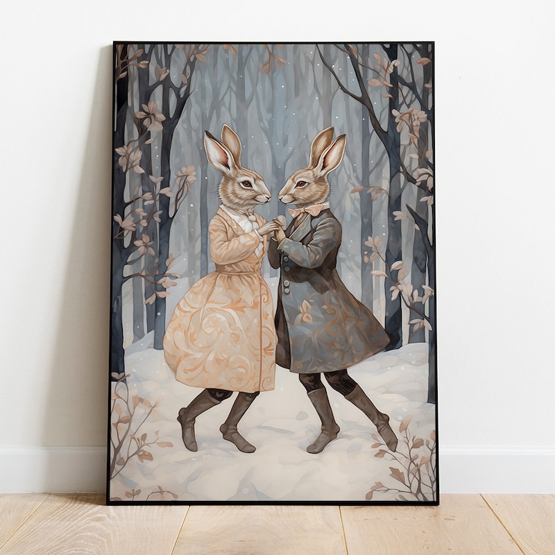 Rabbit Print - Etsy