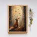 Fall Fox Wall Art, Fox in Autumn Forest Painting, Fox Art Print ...