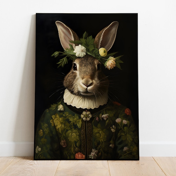 Rabbit Painting - Etsy