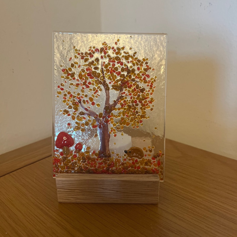 Tree Stump and Glass Tea Light Holder - Etsy Australia