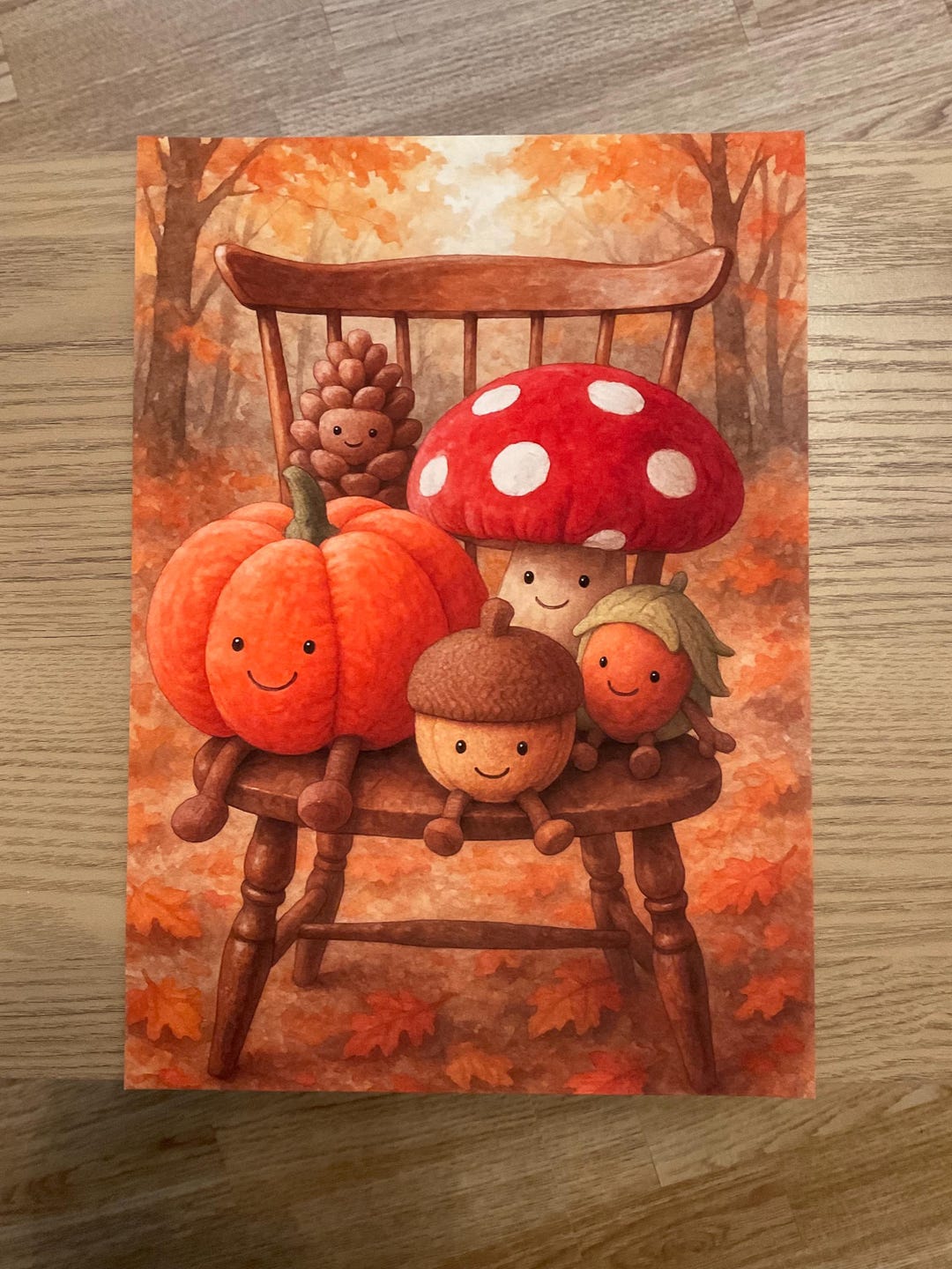 Jellycat Inspired Watercolour Autumnal Collection Style Print - Etsy