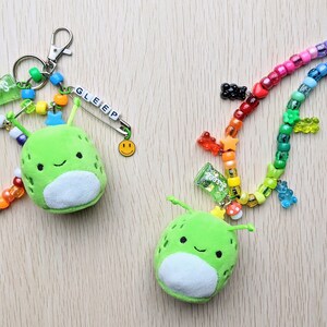 Alien Space Squish Plush Kandi Keychain or Necklace - Etsy