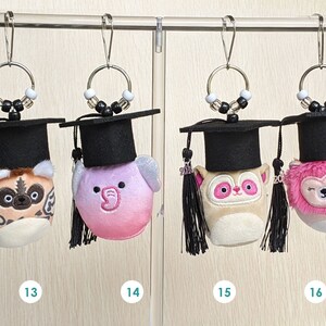 2024 Graduation Squishmallow Plush Charm Keychain, Personalized Grad ...