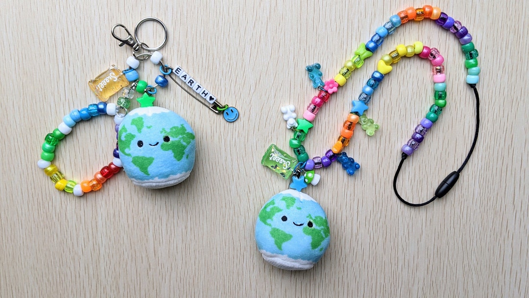 Alien Space Squish Plush Kandi Keychain or Necklace - Etsy