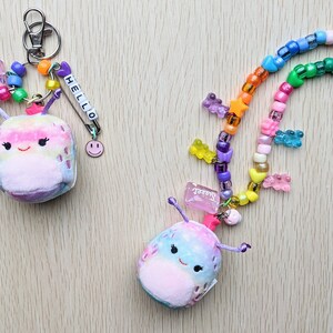 Alien Space Squish Plush Kandi Keychain or Necklace - Etsy