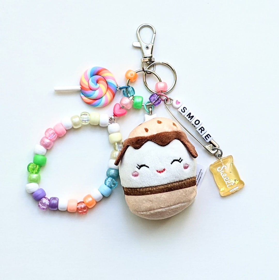 Sweets Squishmallow Kandi Keychain Personalized Squish Clip - Etsy