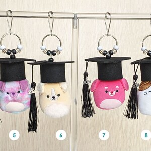 2024 Graduation Squishmallow Plush Charm Keychain, Personalized Grad ...