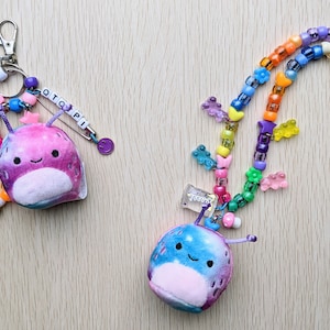 Alien Space Squish Plush Kandi Keychain or Necklace - Etsy
