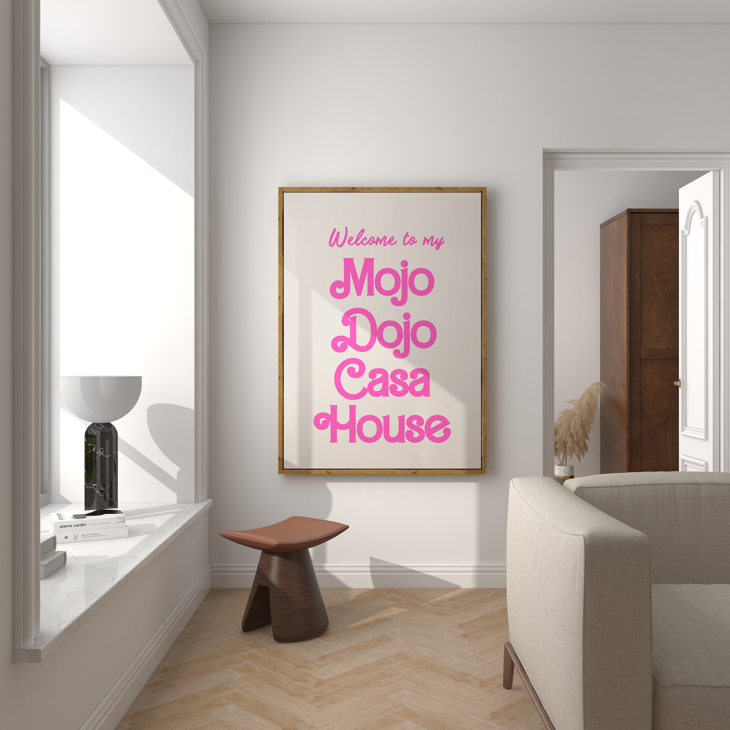 Mojo Dojo Casa House Barbie Poster | Ken Print | Aesthetic Pink Barbie ...