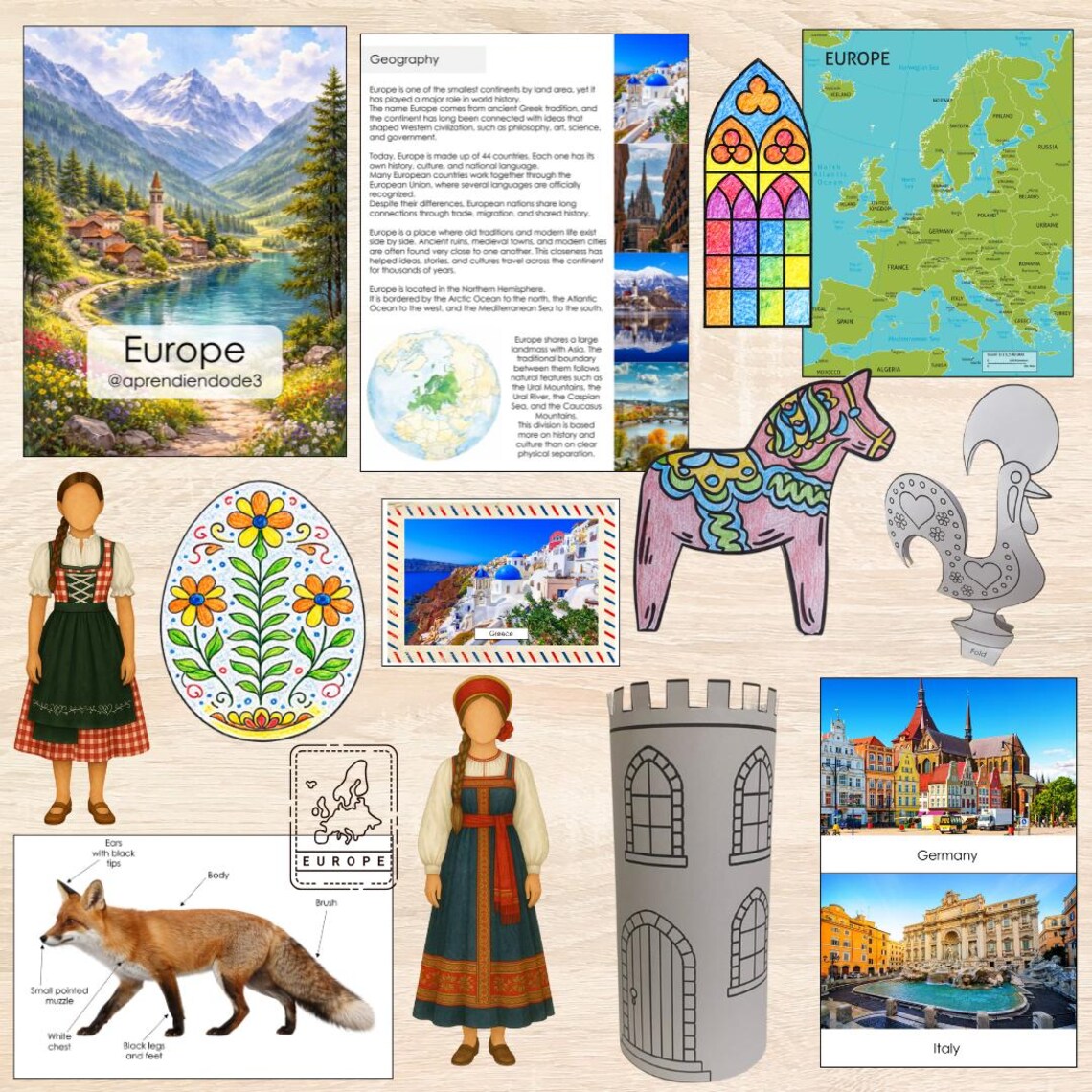 Europe - Unit Study (english) - Etsy