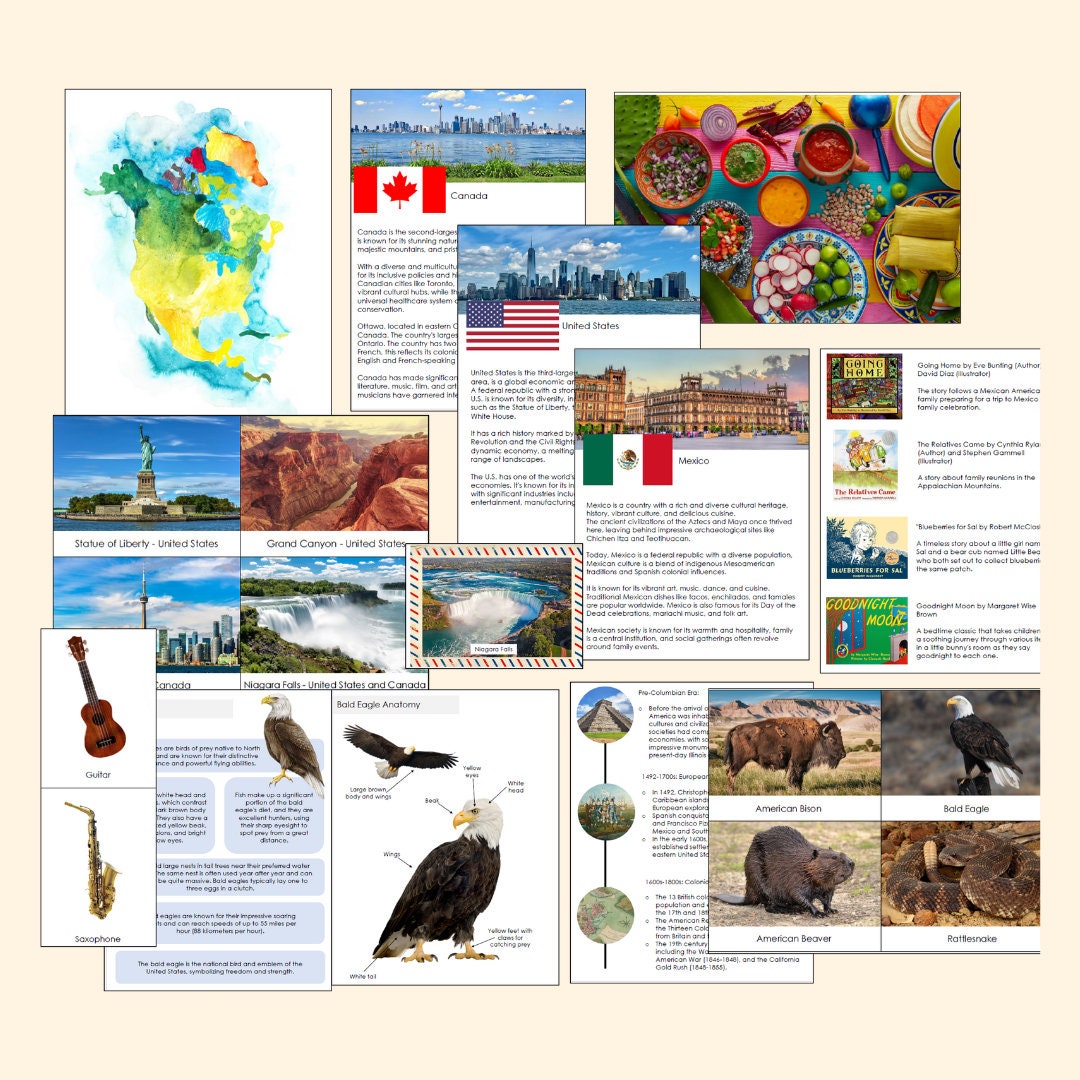 North America Unit Study english - Etsy