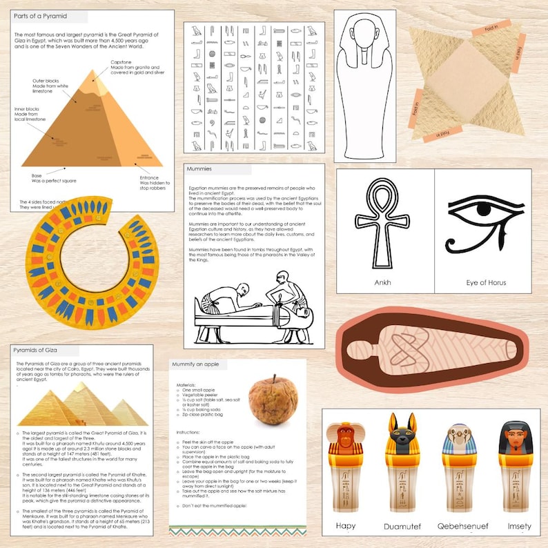 Egypt Unit Study (english) - Etsy