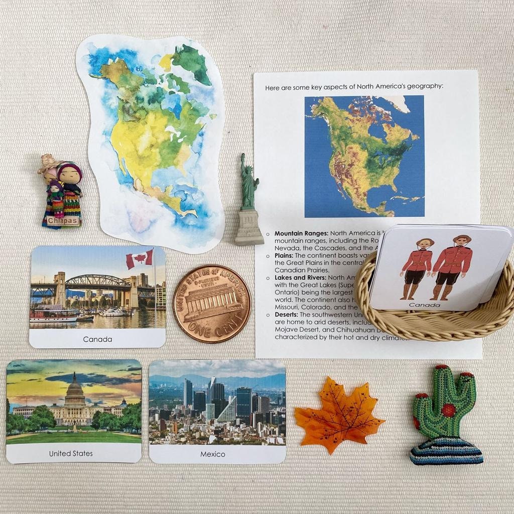 América Del Norte - Unidad De Estudio - Etsy