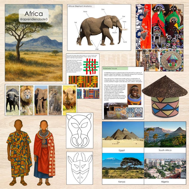 Africa - Unit Study (english) - Etsy