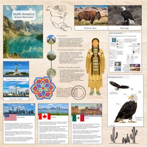 North America - Unit Study (english) - Etsy