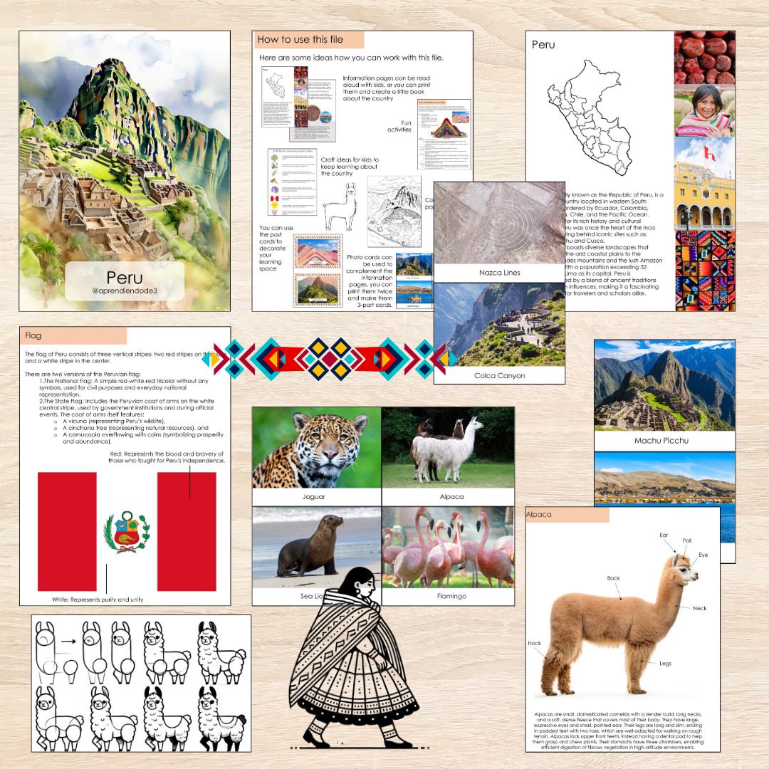 Peru Unit Study for Kids | Hands-on Geography & Culture Activities - Etsy