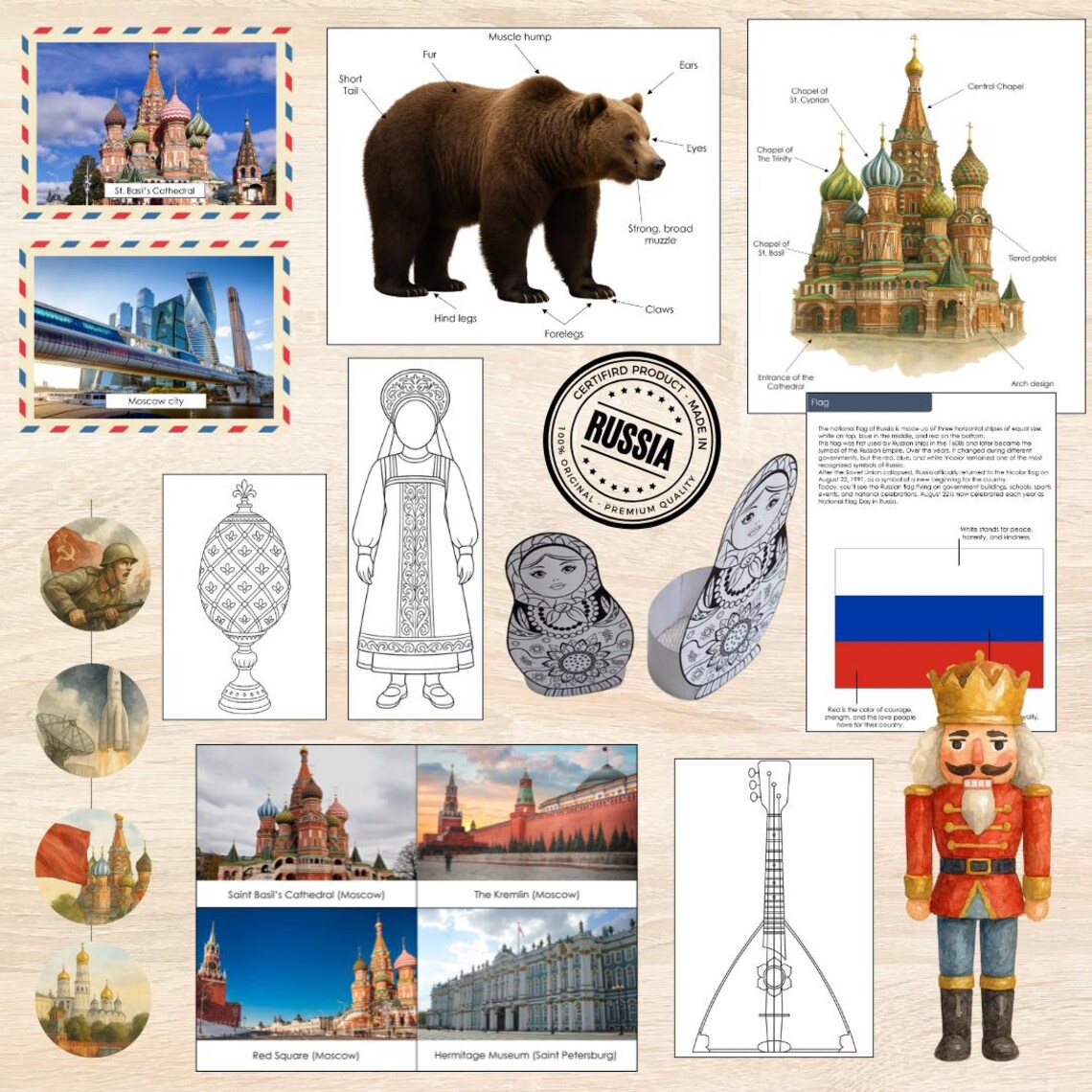 Russia Unit Study for Kids | Hands-on Geography & Culture Activities - Etsy