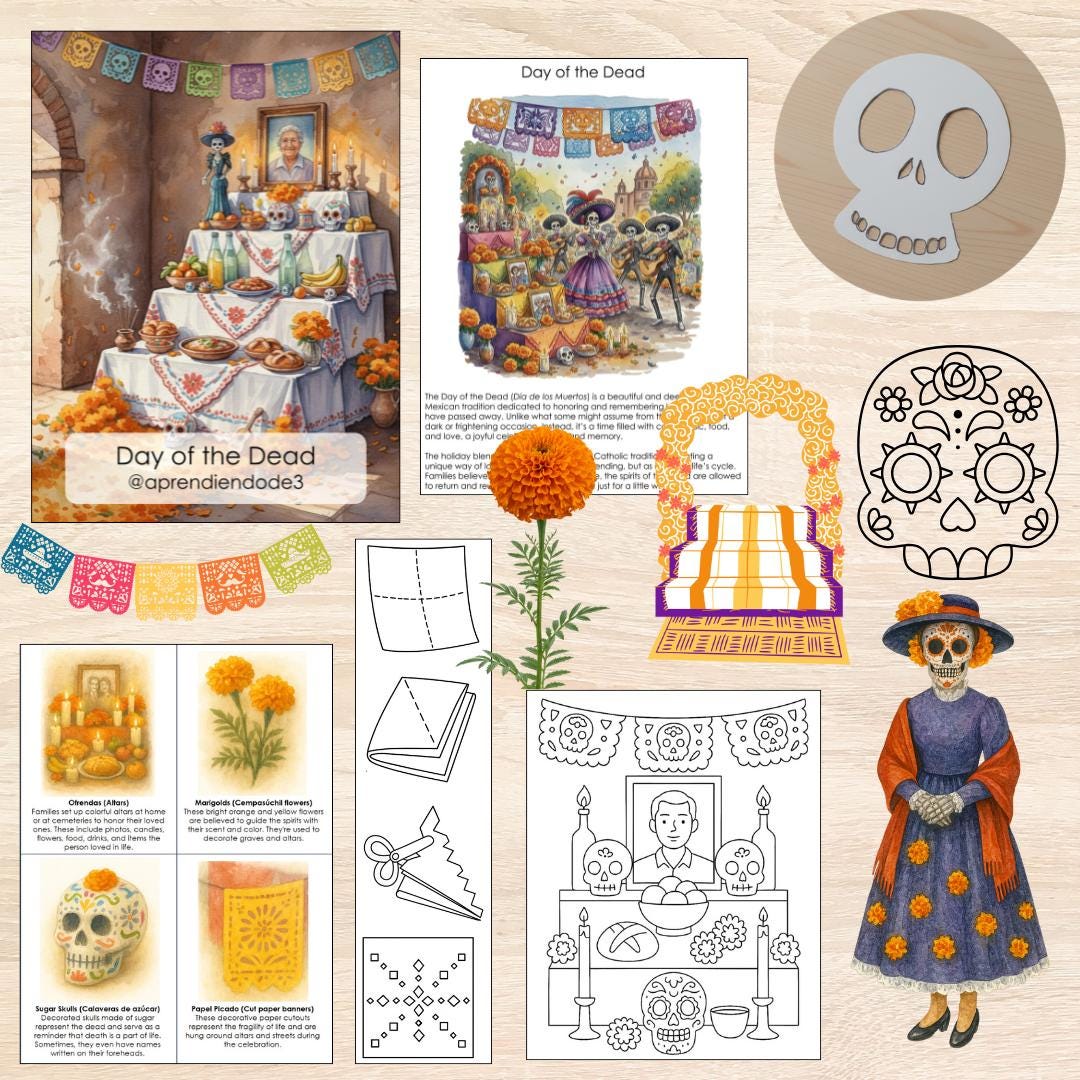 Day of the Dead Unit Study (english) - Etsy