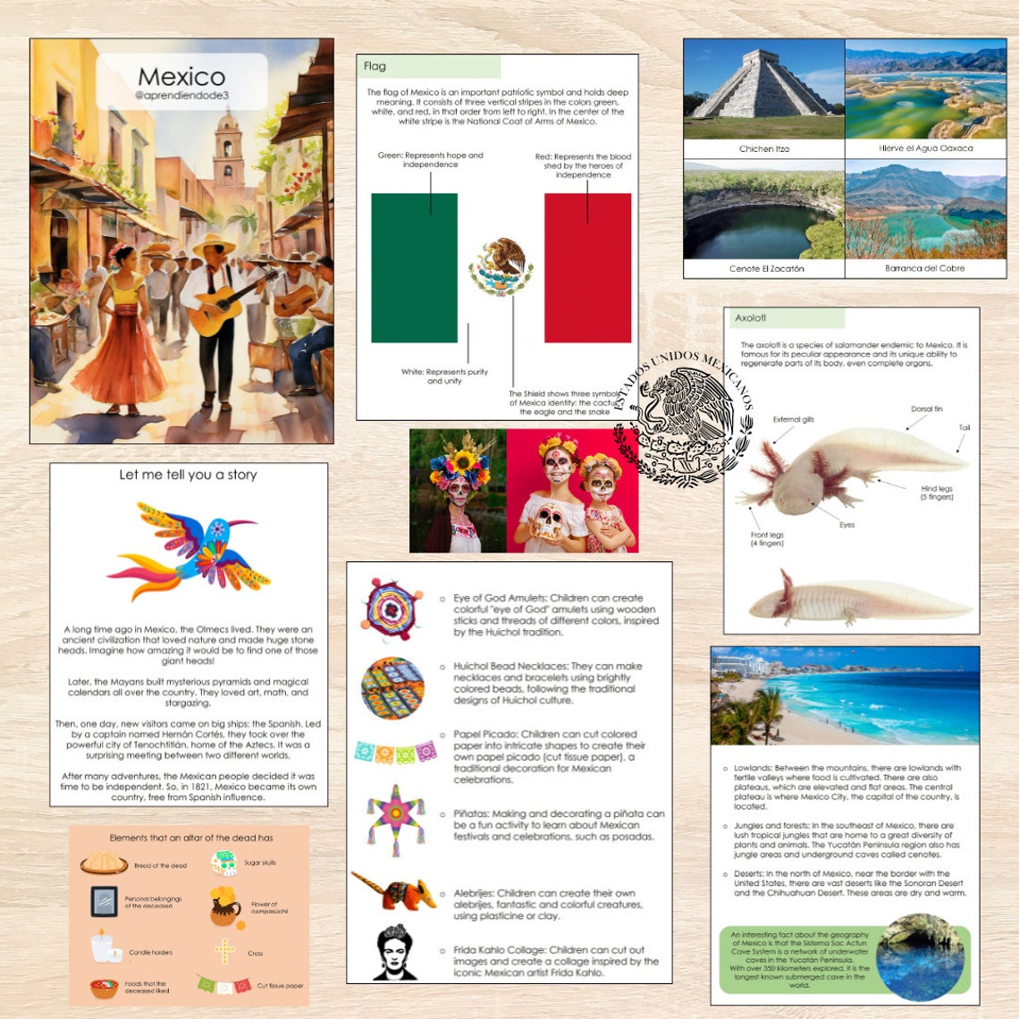 Mexico Unit Study (english) - Etsy