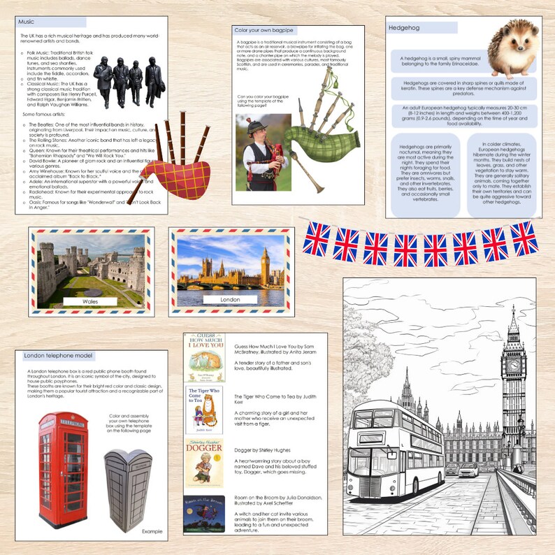 The United Kingdom Unit Study english - Etsy
