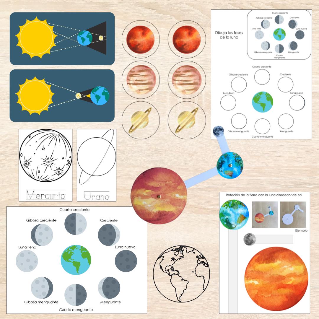 Sistema Solar Unidad De Estudio (español) - Etsy