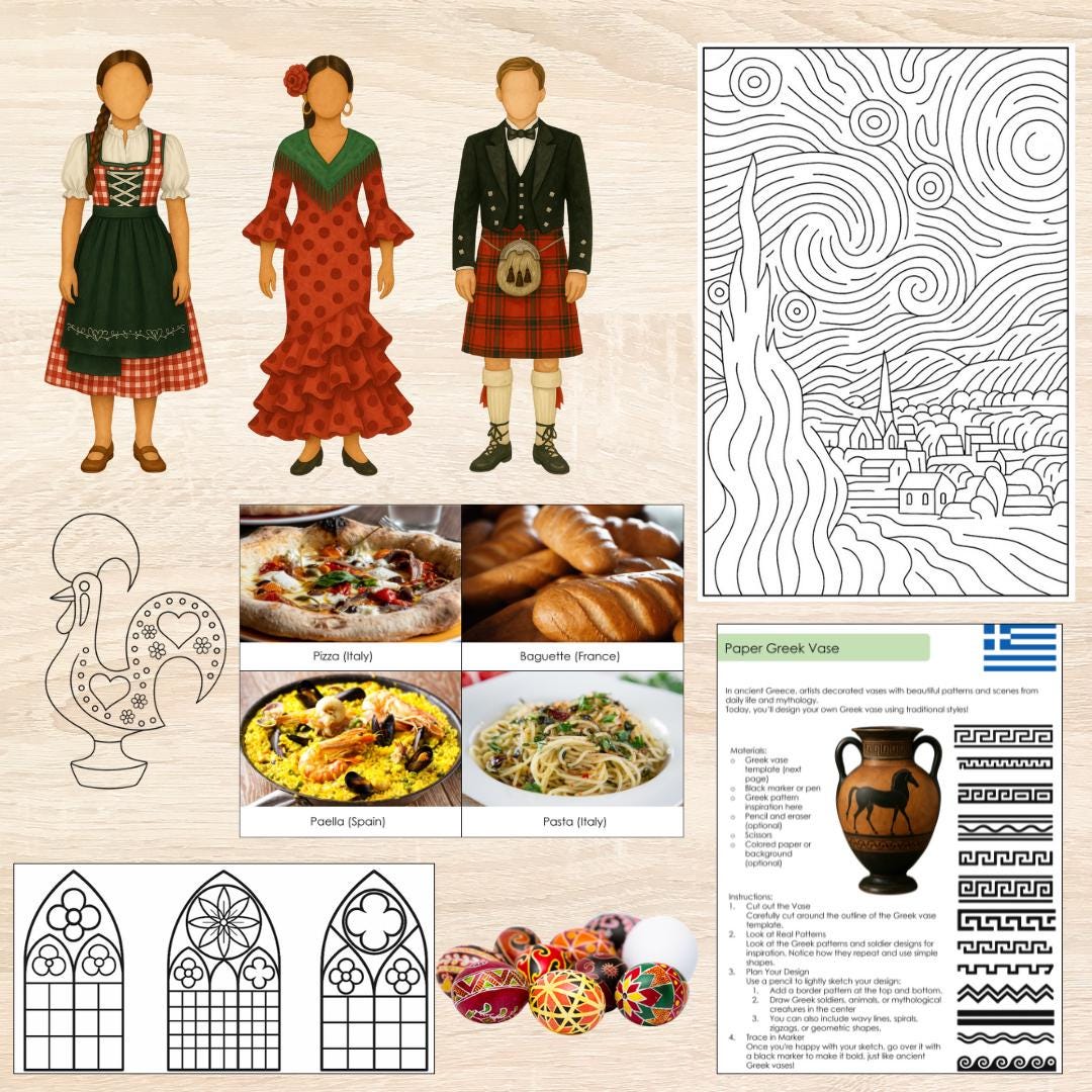 Europe - Unit Study (english) - Etsy